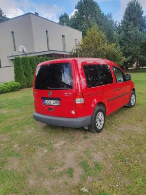 Sarkans Volkswagen Caddy 2008 Kauņa, ar dzinēja tilpumu 1.90 L un nobraukumu 350 tūkst. km par 3900 €, foto 3 vietnē AUTOMOTO.COM.LV