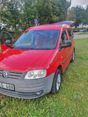 Sarkans Volkswagen Caddy 2008 Kauņa, ar dzinēja tilpumu 1.90 L un nobraukumu 350 tūkst. km par 3900 €, foto 6 vietnē AUTOMOTO.COM.LV