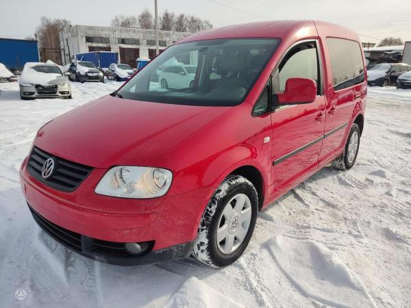 Sarkans Volkswagen Caddy 2008 Prienai, ar dzinēja tilpumu 1.60 L un nobraukumu 210 tūkst. km par 3100 €, foto 2 vietnē AUTOMOTO.COM.LV