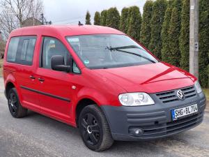 Red Volkswagen Caddy 2008 in Mazeikiai, with an engine capacity of 1.90 L and mileage of 299 thousand km for 3850 €, photo 3 on AUTOMOTO.COM.LV