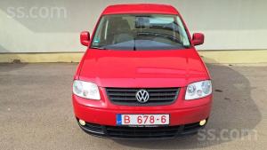 Red Volkswagen Caddy 2008 in Ogre, with an engine capacity of 1.60 L and mileage of 209 thousand km for 4950 €, photo 4 on AUTOMOTO.COM.LV
