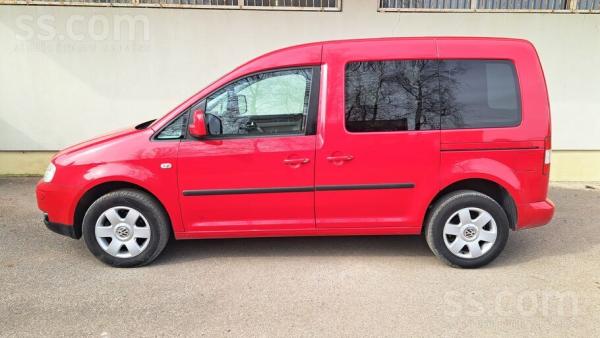 Sarkans Volkswagen Caddy 2008 Ogre, ar dzinēja tilpumu 1.60 L un nobraukumu 209 tūkst. km par 4950 €, foto 8 vietnē AUTOMOTO.COM.LV