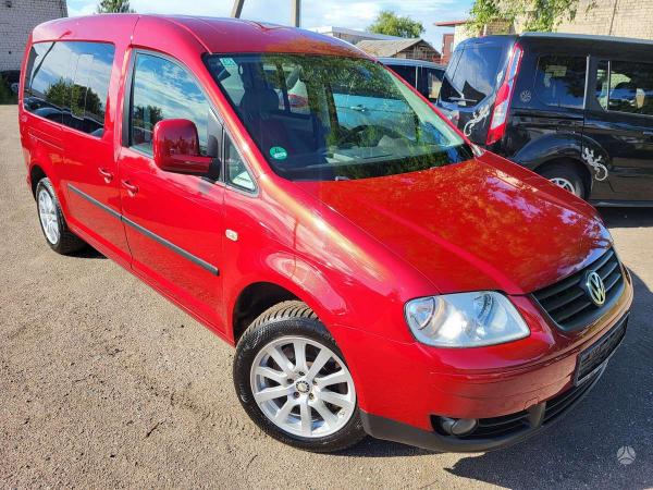 Sarkans Volkswagen Caddy 2008 Raseiniai, ar dzinēja tilpumu 2.00 L un nobraukumu 303 tūkst. km par 4750 €, foto 1 vietnē AUTOMOTO.COM.LV