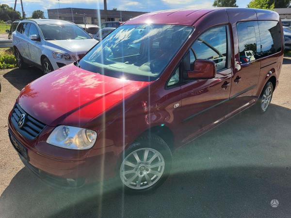 Sarkans Volkswagen Caddy 2008 Raseiniai, ar dzinēja tilpumu 2.00 L un nobraukumu 303 tūkst. km par 4750 €, foto 2 vietnē AUTOMOTO.COM.LV