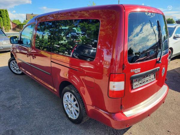 Sarkans Volkswagen Caddy 2008 Raseiniai, ar dzinēja tilpumu 2.00 L un nobraukumu 303 tūkst. km par 4750 €, foto 4 vietnē AUTOMOTO.COM.LV