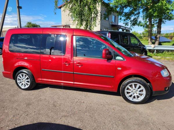 Sarkans Volkswagen Caddy 2008 Raseiniai, ar dzinēja tilpumu 2.00 L un nobraukumu 303 tūkst. km par 4750 €, foto 5 vietnē AUTOMOTO.COM.LV