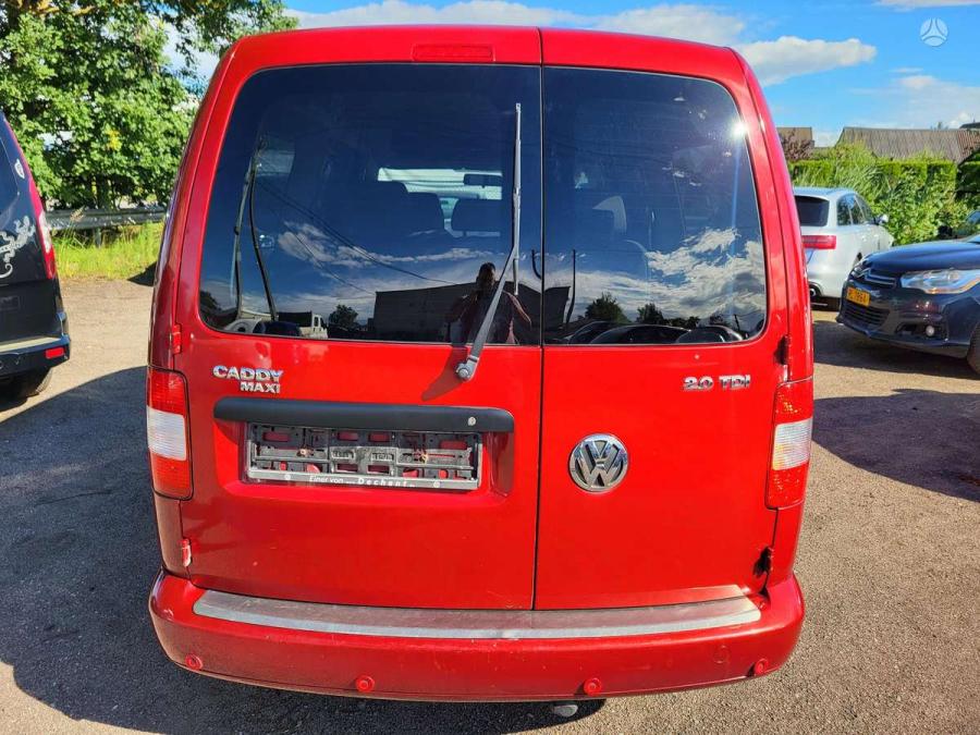 Sarkans Volkswagen Caddy 2008 Raseiniai, ar dzinēja tilpumu 2.00 L un nobraukumu 303 tūkst. km par 4750 €, foto 9 vietnē AUTOMOTO.COM.LV