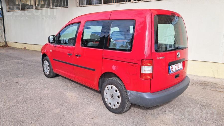 Sarkans Volkswagen Caddy 2008 Ogre, ar dzinēja tilpumu 1.90 L un nobraukumu 298 tūkst. km par 4750 €, foto 3 vietnē AUTOMOTO.COM.LV