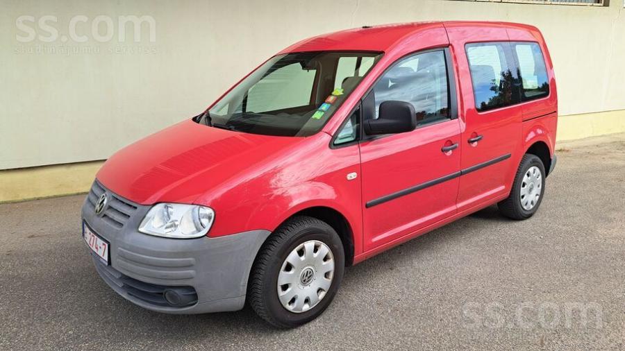 Sarkans Volkswagen Caddy 2008 Ogre, ar dzinēja tilpumu 1.90 L un nobraukumu 298 tūkst. km par 4750 €, foto 6 vietnē AUTOMOTO.COM.LV