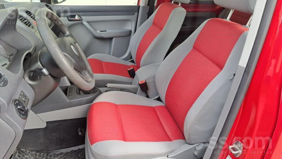 Sarkans Volkswagen Caddy 2008 Ogre, ar dzinēja tilpumu 1.90 L un nobraukumu 298 tūkst. km par 4750 €, foto 15 vietnē AUTOMOTO.COM.LV