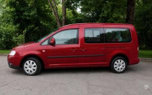 Red Volkswagen Caddy 2008 in Siauliai, with an engine capacity of 1.90 L and mileage of 263 thousand km for 5400 €, photo  on AUTOMOTO.COM.LV