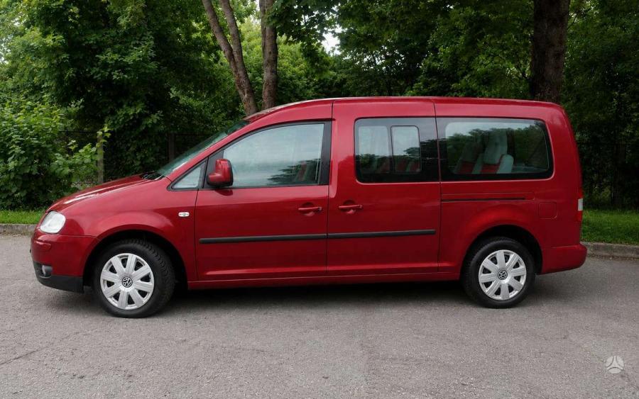 Sarkans Volkswagen Caddy 2008 Šauļi, ar dzinēja tilpumu 1.90 L un nobraukumu 263 tūkst. km par 5400 €, foto 1 vietnē AUTOMOTO.COM.LV