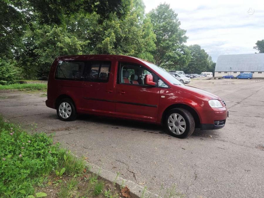 Sarkans Volkswagen Caddy 2008 Šauļi, ar dzinēja tilpumu 1.90 L un nobraukumu 263 tūkst. km par 5400 €, foto 3 vietnē AUTOMOTO.COM.LV
