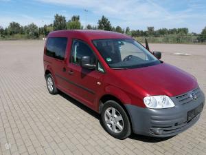 Sarkans Volkswagen Caddy 2008 Marijampole, ar dzinēja tilpumu 1.60 L un nobraukumu 296 tūkst. km par 2490 €, foto  vietnē AUTOMOTO.COM.LV