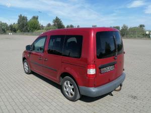 Sarkans Volkswagen Caddy 2008 Marijampole, ar dzinēja tilpumu 1.60 L un nobraukumu 296 tūkst. km par 2490 €, foto 7 vietnē AUTOMOTO.COM.LV