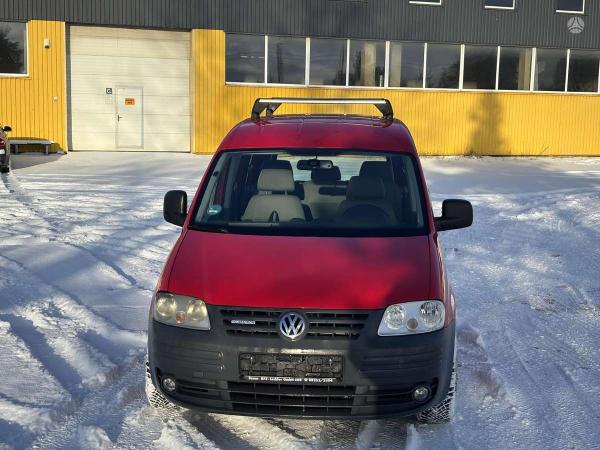 Red Volkswagen Caddy 2009 in Utena, with an engine capacity of 1.90 L and mileage of 187 thousand km for 4200 €, photo 2 on AUTOMOTO.COM.LV