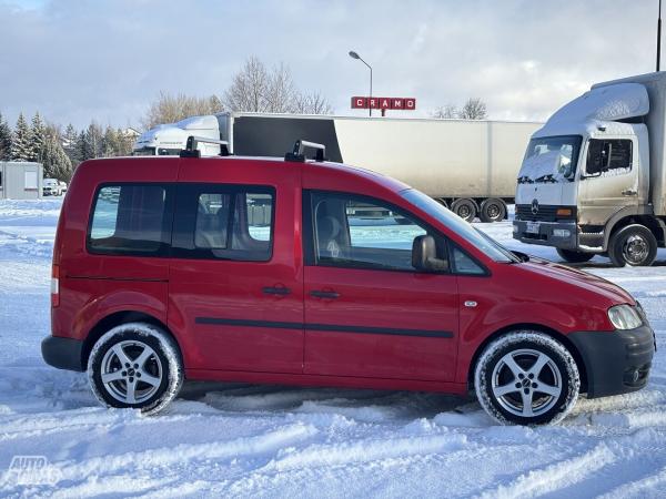 Red Volkswagen Caddy 2009 in Utena, with an engine capacity of 1.90 L and mileage of 187 thousand km for 4150 €, photo 4 on AUTOMOTO.COM.LV