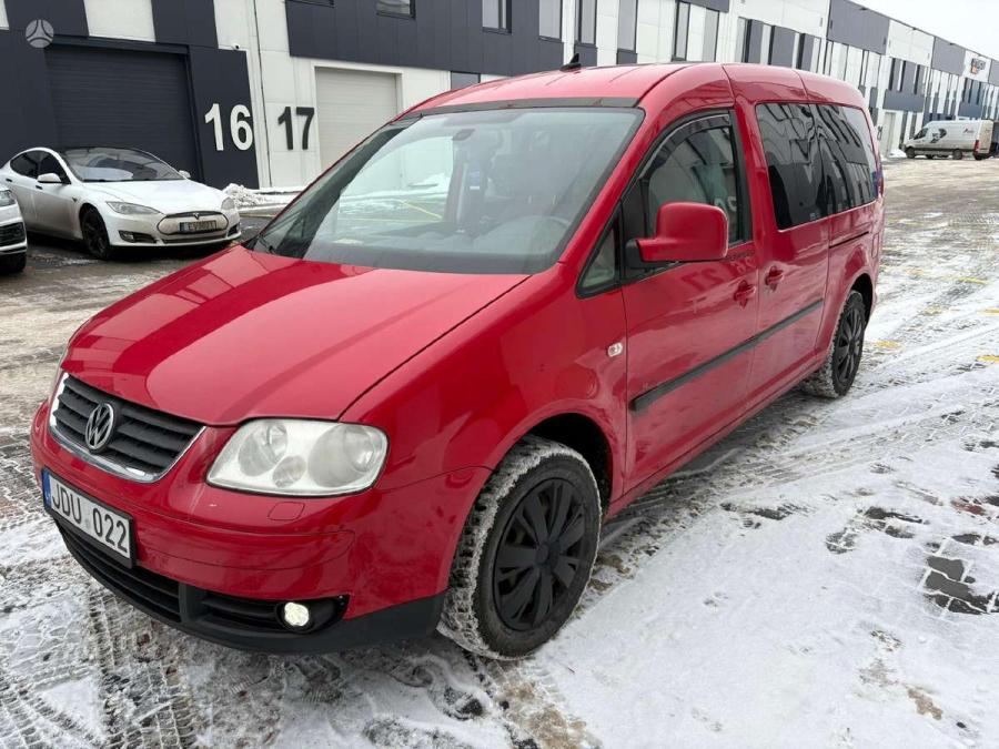Sarkans Volkswagen Caddy 2009 Viļņa, ar dzinēja tilpumu 1.97 L un nobraukumu 395 tūkst. km par 2500 €, foto 1 vietnē AUTOMOTO.COM.LV