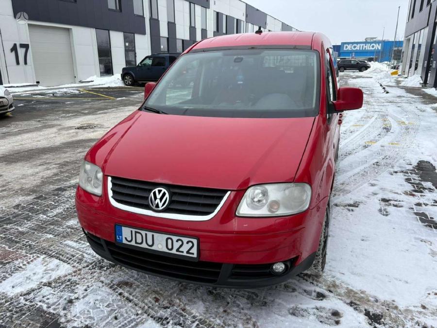 Sarkans Volkswagen Caddy 2009 Viļņa, ar dzinēja tilpumu 1.97 L un nobraukumu 395 tūkst. km par 2500 €, foto 2 vietnē AUTOMOTO.COM.LV