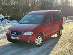 Red Volkswagen Caddy 2009 in Ventspils, with an engine capacity of 1.90 L and mileage of 301 thousand km for 5850 €, photo  on AUTOMOTO.COM.LV