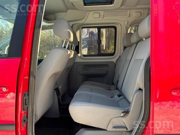 Sarkans Volkswagen Caddy 2009 Ventspils, ar dzinēja tilpumu 1.90 L un nobraukumu 301 tūkst. km par 5850 €, foto 5 vietnē AUTOMOTO.COM.LV