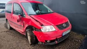 Red Volkswagen Caddy 2009 in Kaunas, with an engine capacity of 1.90 L and mileage of 384 thousand km for 700 €, photo  on AUTOMOTO.COM.LV