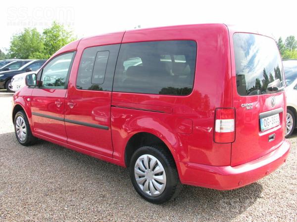 Sarkans Volkswagen Caddy 2009 Rīga, ar dzinēja tilpumu 1.90 L un nobraukumu 225 tūkst. km par 6100 €, foto 4 vietnē AUTOMOTO.COM.LV