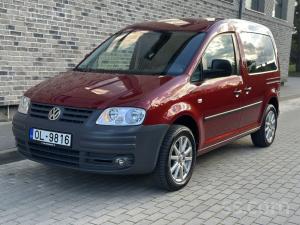 Sarkans Volkswagen Caddy 2009 Tukums, ar dzinēja tilpumu 1.90 L un nobraukumu 241 tūkst. km par 4990 €, foto 3 vietnē AUTOMOTO.COM.LV