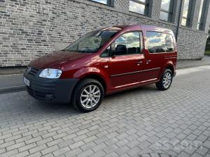 Sarkans Volkswagen Caddy 2009 Tukums, ar dzinēja tilpumu 1.90 L un nobraukumu 241 tūkst. km par 4990 €, foto 4 vietnē AUTOMOTO.COM.LV