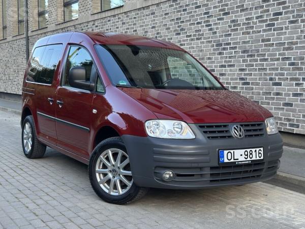 Красный Фольксваген Кадди 2009 в Тукумс, объемом двигателя 1.90 л и пробегом 241 тыс. км за 4990 €, фото 6 на AUTOMOTO.COM.LV