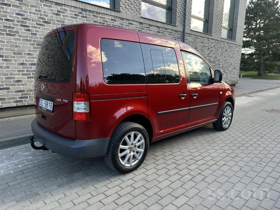 Sarkans Volkswagen Caddy 2009 Tukums, ar dzinēja tilpumu 1.90 L un nobraukumu 241 tūkst. km par 4990 €, foto 9 vietnē AUTOMOTO.COM.LV