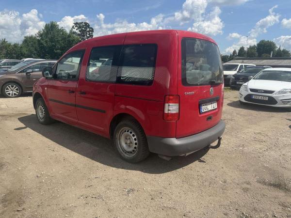 Sarkans Volkswagen Caddy 2009 Kauņa, ar dzinēja tilpumu 2.00 L un nobraukumu 169 tūkst. km par 2200 €, foto 6 vietnē AUTOMOTO.COM.LV