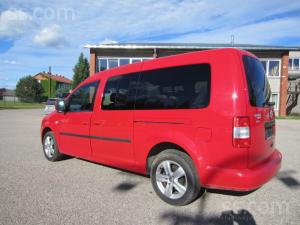 Red Volkswagen Caddy 2009 in Riga, with an engine capacity of 1.90 L and mileage of 216 thousand km for 5950 €, photo  on AUTOMOTO.COM.LV