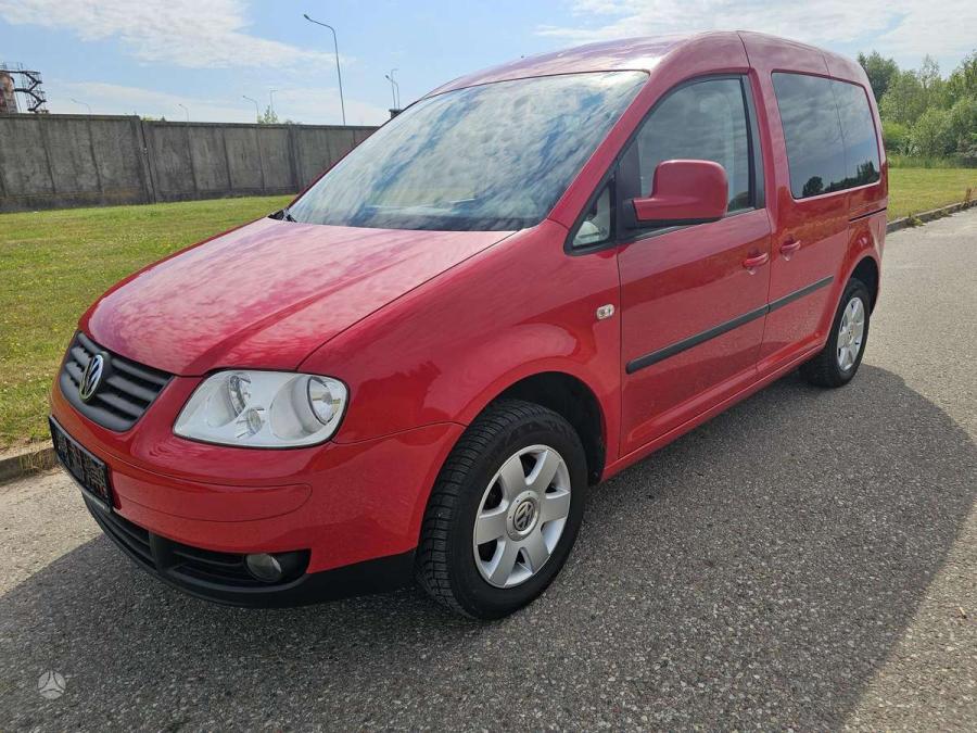 Sarkans Volkswagen Caddy 2009 Kėdainiai, ar dzinēja tilpumu 1.60 L un nobraukumu 248 tūkst. km par 4750 €, foto 4 vietnē AUTOMOTO.COM.LV