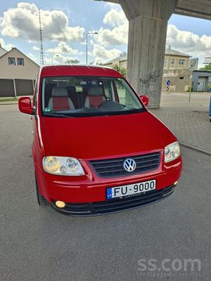 Red Volkswagen Caddy 2009 in Daugavpils, with an engine capacity of 1.40 L and mileage of 206 thousand km for 4300 €, photo  on AUTOMOTO.COM.LV