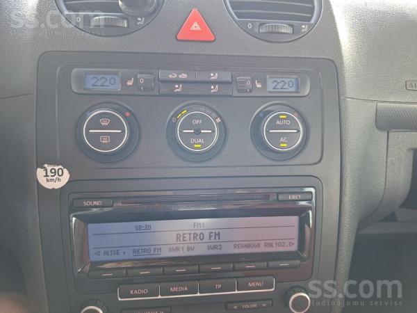 Red Volkswagen Caddy 2009 in Daugavpils, with an engine capacity of 1.40 L and mileage of 206 thousand km for 4300 €, photo 6 on AUTOMOTO.COM.LV