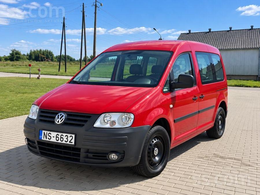 Sarkans Volkswagen Caddy 2009 Bauska, ar dzinēja tilpumu 1.40 L un nobraukumu 280 tūkst. km par 3950 €, foto 3 vietnē AUTOMOTO.COM.LV