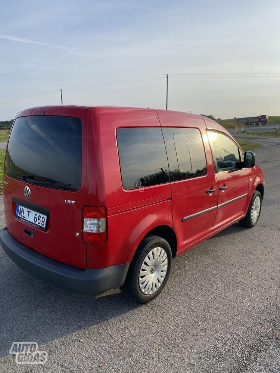 Sarkans Volkswagen Caddy 2009 Kauņa, ar dzinēja tilpumu 1.40 L un nobraukumu 251 tūkst. km par 1850 €, foto 7 vietnē AUTOMOTO.COM.LV