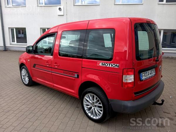 Sarkans Volkswagen Caddy 2010 Balvi, ar dzinēja tilpumu 1.90 L un nobraukumu 200 tūkst. km par 5950 €, foto 3 vietnē AUTOMOTO.COM.LV