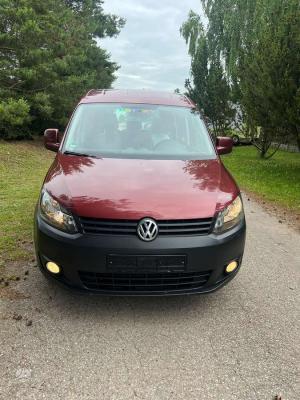 Sarkans Volkswagen Caddy 2010 Marijampole, ar dzinēja tilpumu 1.20 L un nobraukumu 227 tūkst. km par 4200 €, foto  vietnē AUTOMOTO.COM.LV