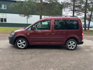 Sarkans Volkswagen Caddy 2011 Ogre, ar dzinēja tilpumu 1.20 L un nobraukumu 231 tūkst. km par 6560 €, foto  vietnē AUTOMOTO.COM.LV