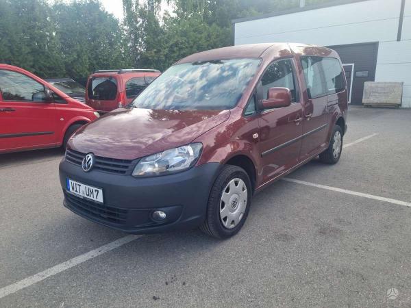 Sarkans Volkswagen Caddy 2011 Utena, ar dzinēja tilpumu 1.60 L un nobraukumu 243 tūkst. km par 6150 €, foto 1 vietnē AUTOMOTO.COM.LV