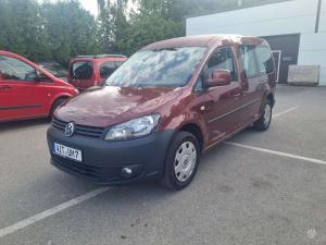 Red Volkswagen Caddy 2011 in Utena, with an engine capacity of 1.60 L and mileage of 243 thousand km for 6150 €, photo  on AUTOMOTO.COM.LV