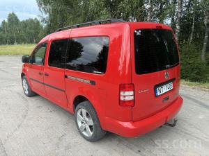 Red Volkswagen Caddy 2012 in Liepaja, with an engine capacity of 2.00 L and mileage of 246 thousand km for 3650 €, photo 3 on AUTOMOTO.COM.LV