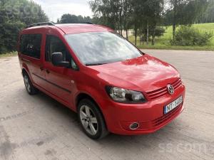 Red Volkswagen Caddy 2012 in Liepaja, with an engine capacity of 2.00 L and mileage of 246 thousand km for 3650 €, photo 5 on AUTOMOTO.COM.LV
