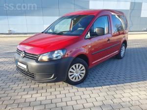 Sarkans Volkswagen Caddy 2014 Dobele, ar dzinēja tilpumu 1.60 L un nobraukumu 390 tūkst. km par 4500 €, foto 3 vietnē AUTOMOTO.COM.LV