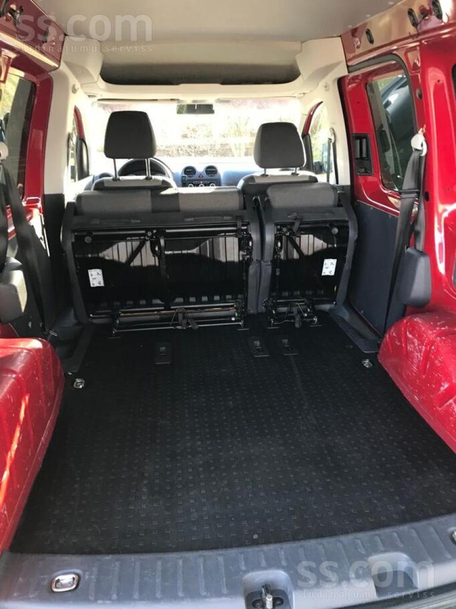 Sarkans Volkswagen Caddy 2014 Dobele, ar dzinēja tilpumu 1.60 L un nobraukumu 390 tūkst. km par 4500 €, foto 9 vietnē AUTOMOTO.COM.LV