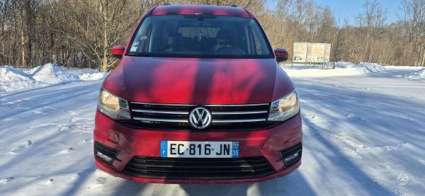 Sarkans Volkswagen Caddy 2016 Tauragė, ar dzinēja tilpumu 2.00 L un nobraukumu 250 tūkst. km par 10350 €, foto 2 vietnē AUTOMOTO.COM.LV