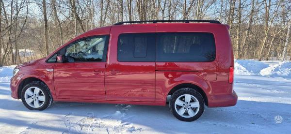 Sarkans Volkswagen Caddy 2016 Tauragė, ar dzinēja tilpumu 2.00 L un nobraukumu 250 tūkst. km par 10350 €, foto 5 vietnē AUTOMOTO.COM.LV