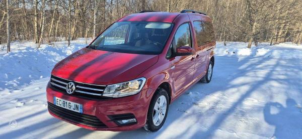 Sarkans Volkswagen Caddy 2016 Tauragė, ar dzinēja tilpumu 2.00 L un nobraukumu 250 tūkst. km par 10350 €, foto 7 vietnē AUTOMOTO.COM.LV